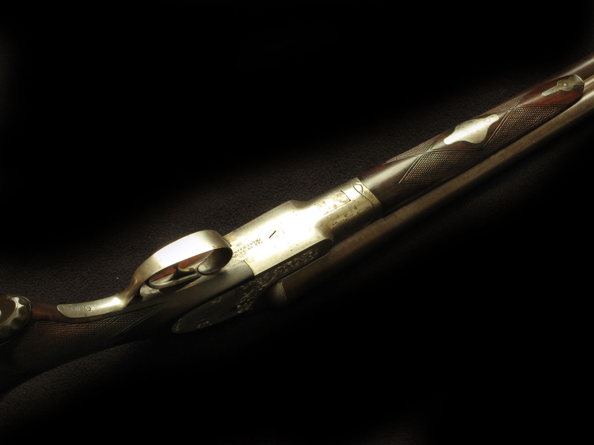 Lefever G Grade Damascus Left Hand Custom Engraved - Side By Side ...